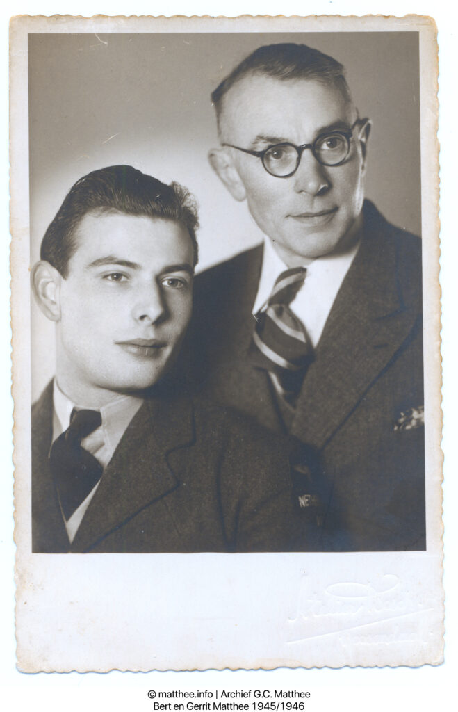De oorlogsjaren van mijn vader Bert en gezin Matthee – Matthee.info